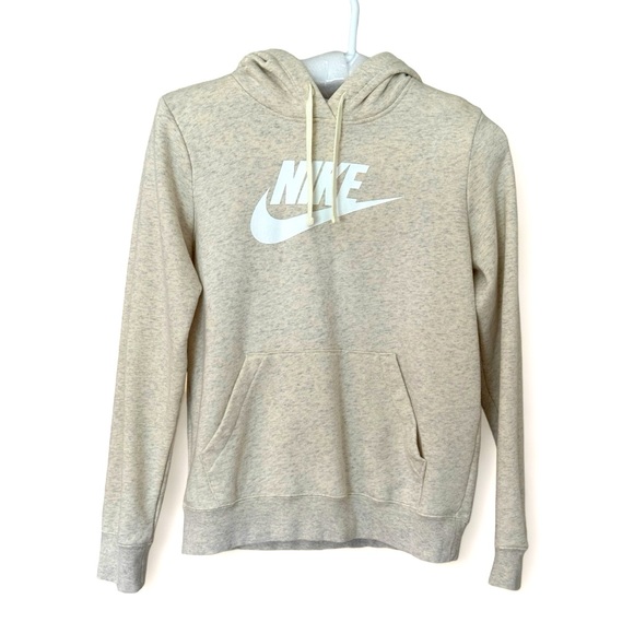 Nike | Other | Preowned Nike Sportswear Hoodie Oatmeal Heatherwhite ...